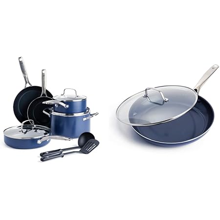 Amazon.com: Blue Diamond Cookware Tri-Ply Stainless Steel Ceramic ...