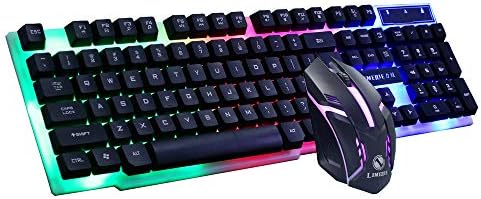 Amazon.com: Colorful Led Illuminated Backlit USB Wired Pc Rainbow ...