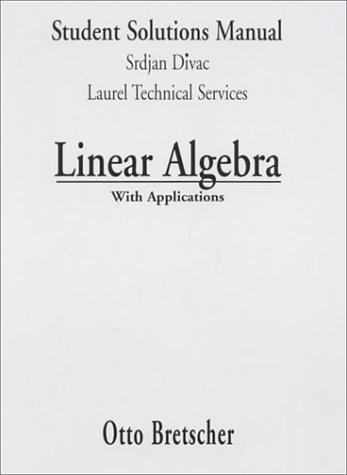 Linear Algebra and Application: Bretscher, Otto K.: 9780135762738 ...