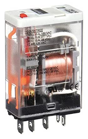 Plug in Relay, 5 Pins, Square, 24Vac : Amazon.in: Industrial & Scientific