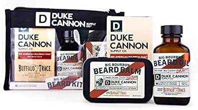 Amazon.com : Duke Cannon Supply Co. Big Bourbon Beard Kit for Men - 1.6 ...