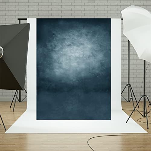 Amazon.com : 5x7ft Blue Grey Portrait Backdrop Abstract Grey Headshot ...