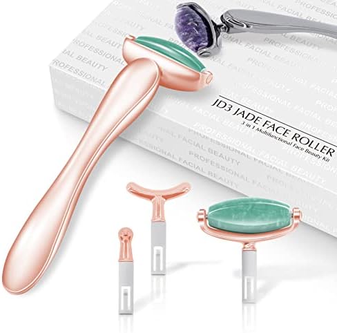 Amazon.com: I·B·N G Jade Face Roller with 3 Interchangeable Heads ...