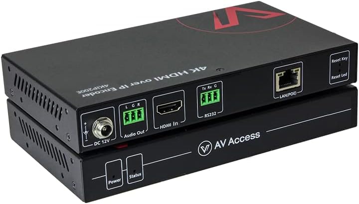 AV Access 4K HDMI Extender Over TCP/IP, H.265 AV Over IP Decoder with ...
