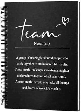 Amazon.com : Msticey Team Definition 160 Blank Pages Hardcover Spiral ...