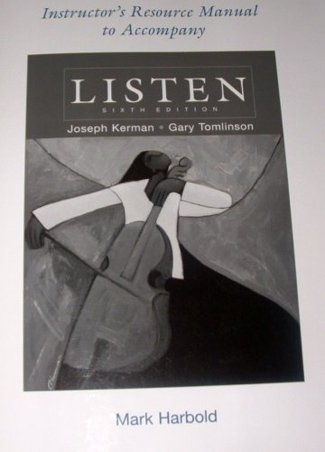Instructor's Resource Manual to Accompany LISTEN (Sixth Edition ...
