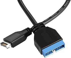 xiwai USB 3.1 Faceplate Header to USB 3.0 20Pin Header Extension Cable ...