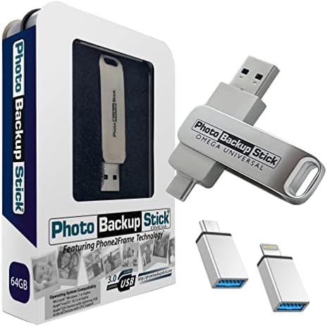 ThePhotoStick® Omni 128GB - Secure Photo & Video Backup and Transfer ...