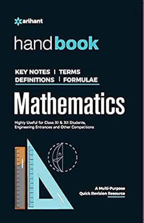 Buy Handbook of Mathematics Key Notes Terms Definitions Formulae Book ...