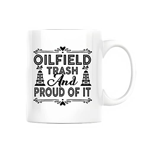 Amazon.com: Gift for Oil Engineer Oilfield Trash Proud Humor Drilling ...