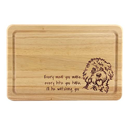 Cockapoo Chopping Board, Dog Lover Kitchen Gift, Funny Cutting Board ...
