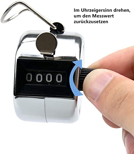 Voarge Manual Counter Clicker Counter Counter Manual Counter with 4 ...