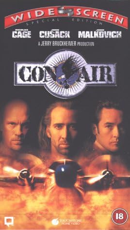 Con Air [VHS] [1997] : Nicolas Cage, John Cusack, John Malkovich, Colm ...