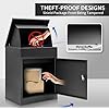 DWD® Wall/Floor Mounted Large Lockable Parcel Drop Box for Safe ...