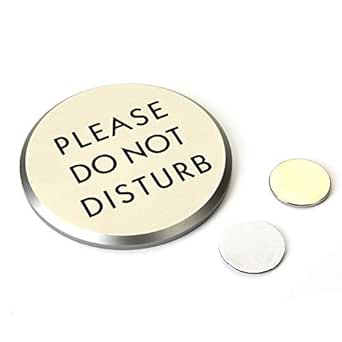 TOPNIKE Please Do Not Disturb Sign Magnet, Diameter 2.75", with 2 of ...