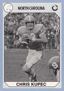 Amazon.com: Chris Kupec Football Card (North Carolina) 1990 Collegiate ...