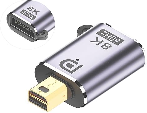 Amazon.com: SHANFEILU Mini DP to DP Adapter Mini DisplayPort 1.4 ...