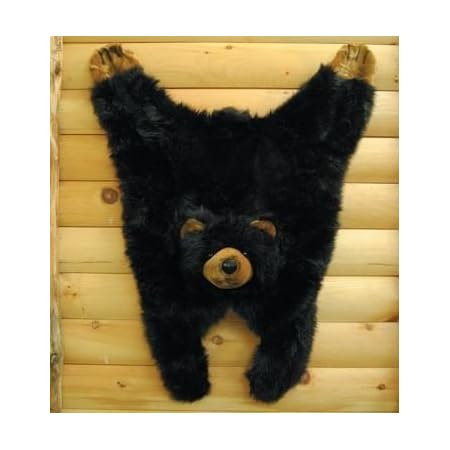 Amazon.com : Soft and Cuddly Cute Black Bear Floor Throw Area Rug ...