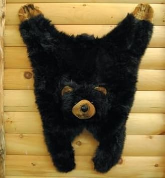 Amazon.com : Soft and Cuddly Cute Black Bear Floor Throw Area Rug ...