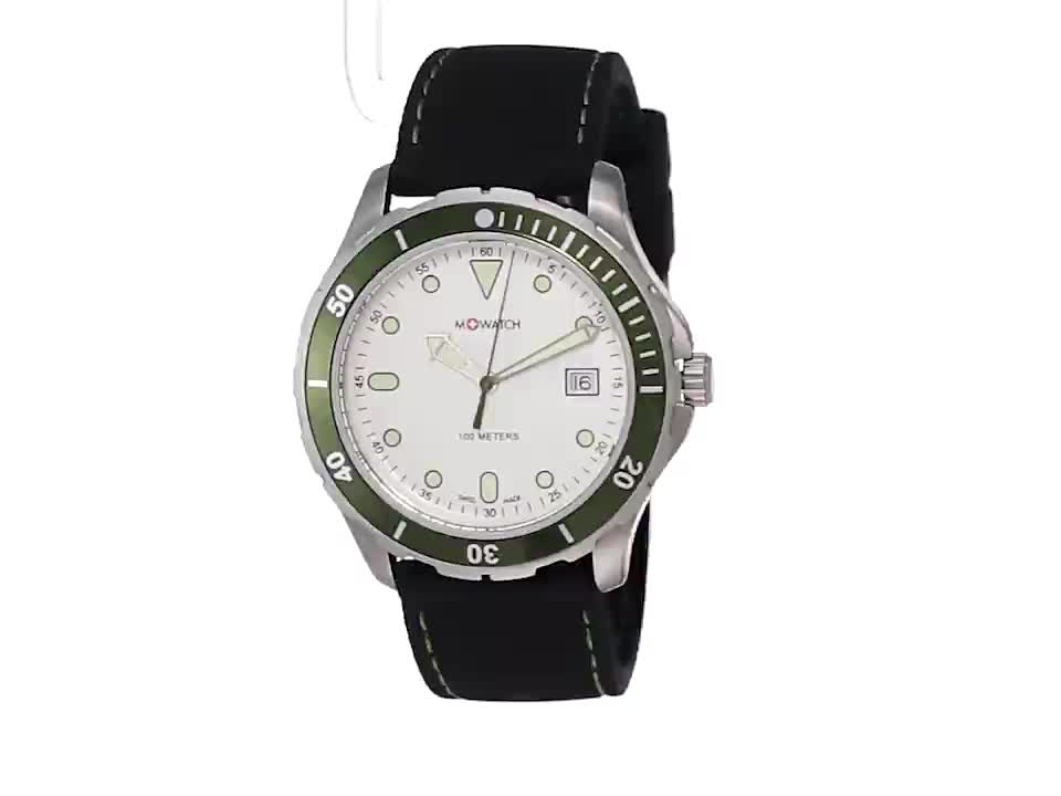 Watch M-WATCH Swiss Made Aqua Steel 41 Analog White Dial Men's Watch ...