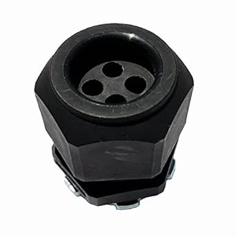 Liquid Tight Strain Relief Cord Grip - 3/4 Inch NPT Thread, w/4 Round ...