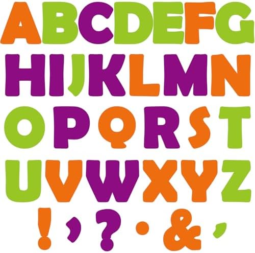 Amazon.com: Demonwer 200 Pieces Halloween Bulletin Board Halloween ...
