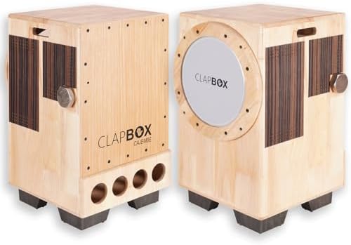 Clapbox Cajembe Travel Cajon (3 instruments in 1) - Rubber wood with ...