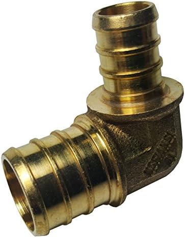 Amazon.com: 2 PIECES XFITTING 3/4" PEX X 1/2" PEX REDUCING ELBOW BRASS ...