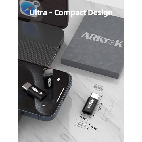 Snapklik.com : ARKTEK 6 Pack USB-C Adapter, Type C