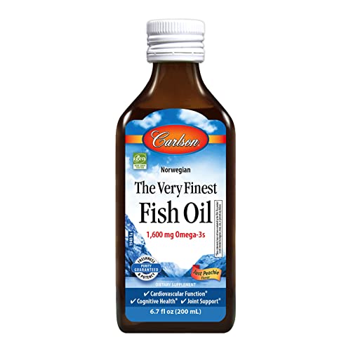 Carlson - The Very Finest Fish Oil, 1600 mg Omega-3s, Liquid Fish Oil ...