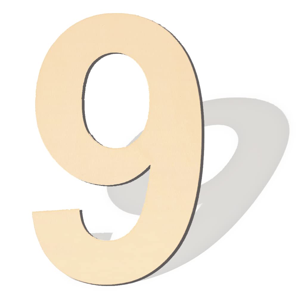 Snapklik.com : 17 Inch Large Wooden Numbers, Wood Number, Blank Wooden ...