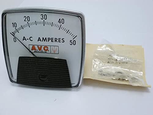 AVC MDL-Unkn90521; Panel Meter; 0-50 AC Amperes: Amazon.com: Industrial ...