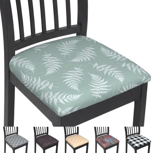 Amazon.com: Geurrpo Stretchy Chair Seat Covers 4 Pack for Dining Living ...