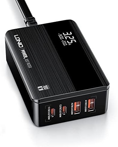 LDNIO USB C Charger 100W 4-Port GaN Fast Desktop Charger USB C Power ...