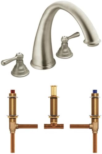 Moen T920BN-4792 Kingsley Two-Handle High Arc Roman Tub Faucet with ...