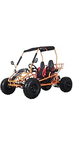 Amazon.com: X-PRO Ranger 125 125cc Go Kart with 3-Speed Semi-Automatic ...