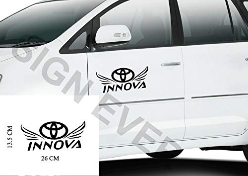 SIGN EVER Wings Logo Innova Car Body Accessories Graphics Stickers Side ...