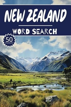 New Zealand Word Search: 50 Auckland Puzzles, Word Find, Vocabulary ...