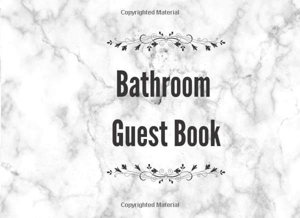 Bathroom Guest Book: Funny Bathroom Guest Book, Funny Housewarming Gift ...