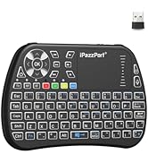 Amazon.com: iPazzPort Bluetooth Mini Keyboard with Touchpad, 2.4G Mini ...