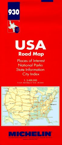 United States of America Road Map: No. 930 (Michelin Maps) : Michelin ...