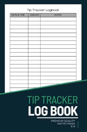 Amazon.com: Tip Tracker Log Book: Simple Journal To Keep Track of Daily ...