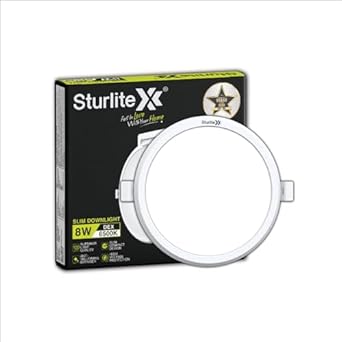Buy Sturlite Dex 8W Round LED Downlight| Cool White Color Temperature ...