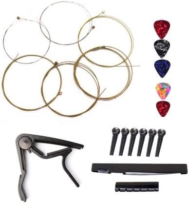 Boombox Acoustic Guitar String Set Stainless steal with Saddle Set and ...