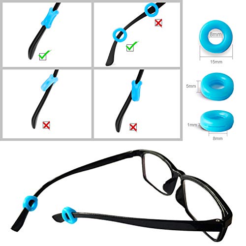 Snapklik.com : Benvo 12 Pairs Eyeglasses Retainers Silicone Glasses ...