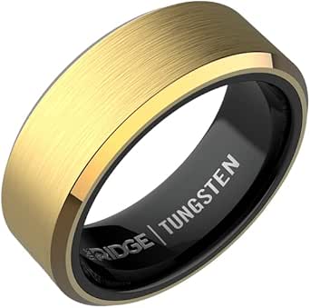 The Ridge Tungsten Rings For Men - Mens Wedding Band - Strong, Durable ...