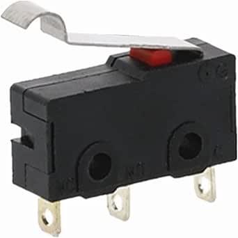 5Pcs 3Pin Mini Micro Limit Switch Long Lever Arm Subminiature SPDT Snap ...