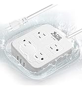 Amazon.com: IPX6 Outdoor Power Strip Weatherproof, Waterproof Surge ...