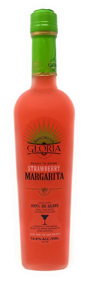 Rancho La Gloria Margarita Strawberry Wine Cocktail, Dessert Wine, 750 ...