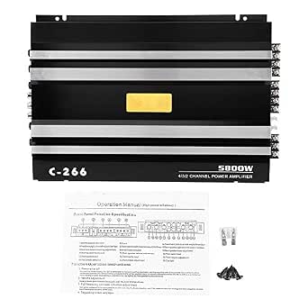 Kggy Car Stereo Audio Amplifier, Car Amplifier Audio, 12V 5800W Speaker ...